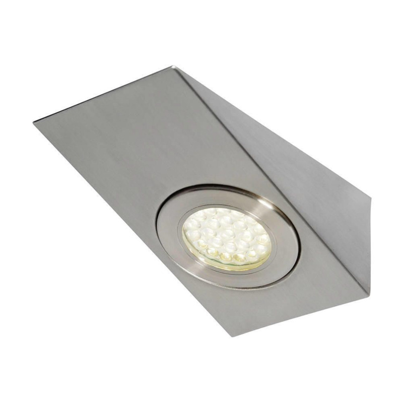 Lago LED Wedge Cabinet Light - Satin Nickel by litecraft | ufurnish.com