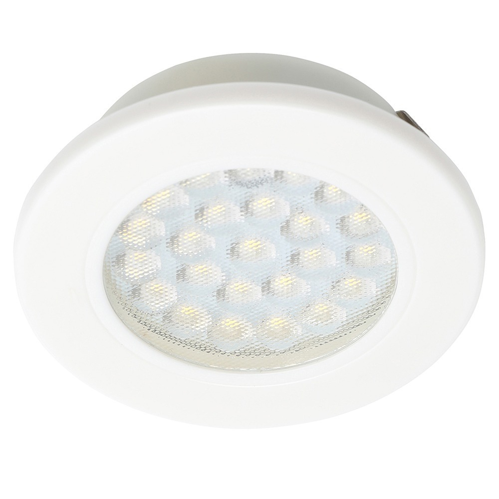 Conwy Kitchen 1.5 Watt LED Circular Cabinet Light with Frosted Shade ...