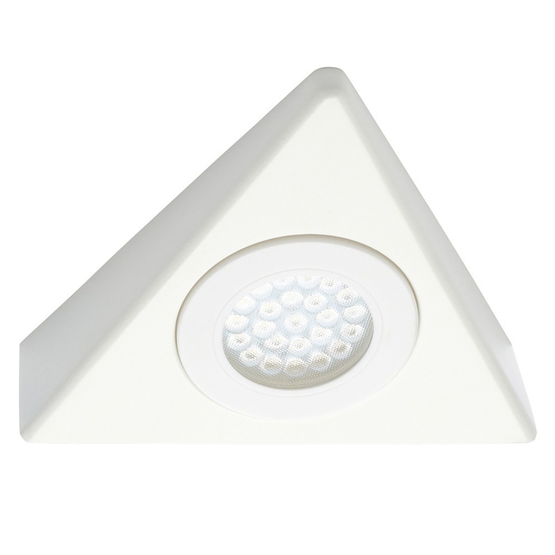 Buxton Kitchen 1.5 Watt LED Triangular Under Cabinet Light with Frosted ...