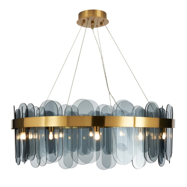 Visconte Avellino 12 Light Ceiling Pendant - Brass by litecraft ...