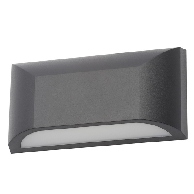 Truro Outdoor LED Rectangular Down Wall Light - Black by litecraft ...