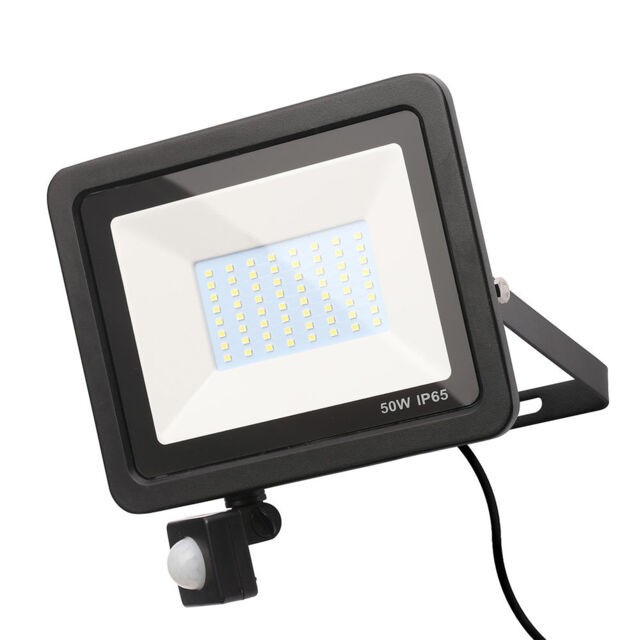 Langton Outdoor LED 50 Watt Slimline Wired Flood Light with PIR Sensor ...