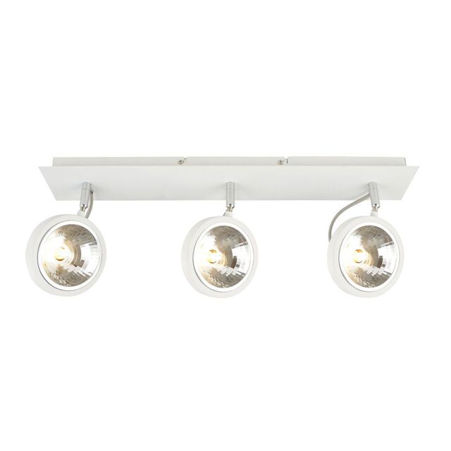 Rosco 3 Light Parabolic Rectangular Ceiling Spotlight Plate - White by ...