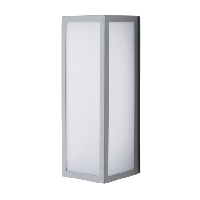 Pictor LED Opal Panel Outdoor Wall Light - Silver by litecraft ...