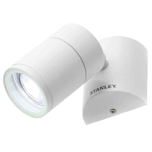 Stanley Sinni Outdoor 1 Light Adjustable Wall Spotlight - White by ...