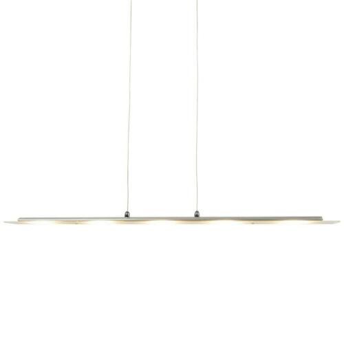 Flusso 5 Light LED Ceiling Pendant Strip Light - Chrome by litecraft ...