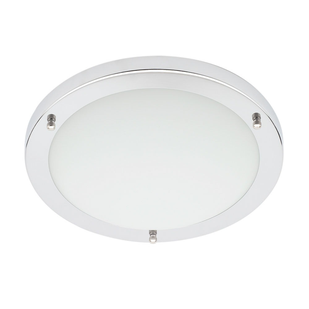 Mari Flush 18 Watt Large LED Flush Bathroom Ceiling Light - Chrome by ...