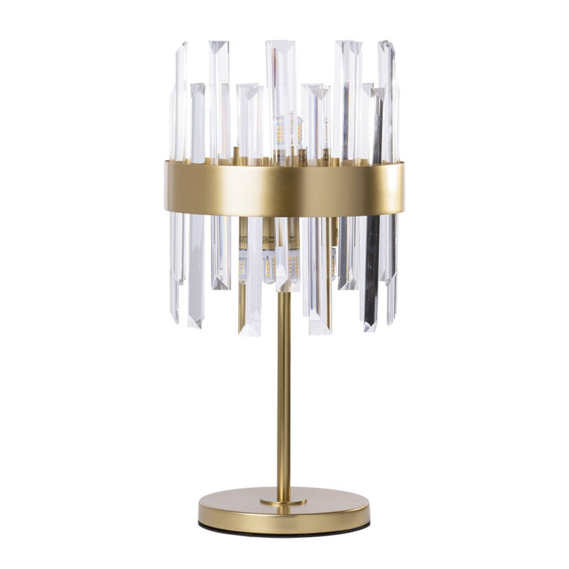 Visconte Coco Table Lamp - Satin Gold by litecraft | ufurnish.com