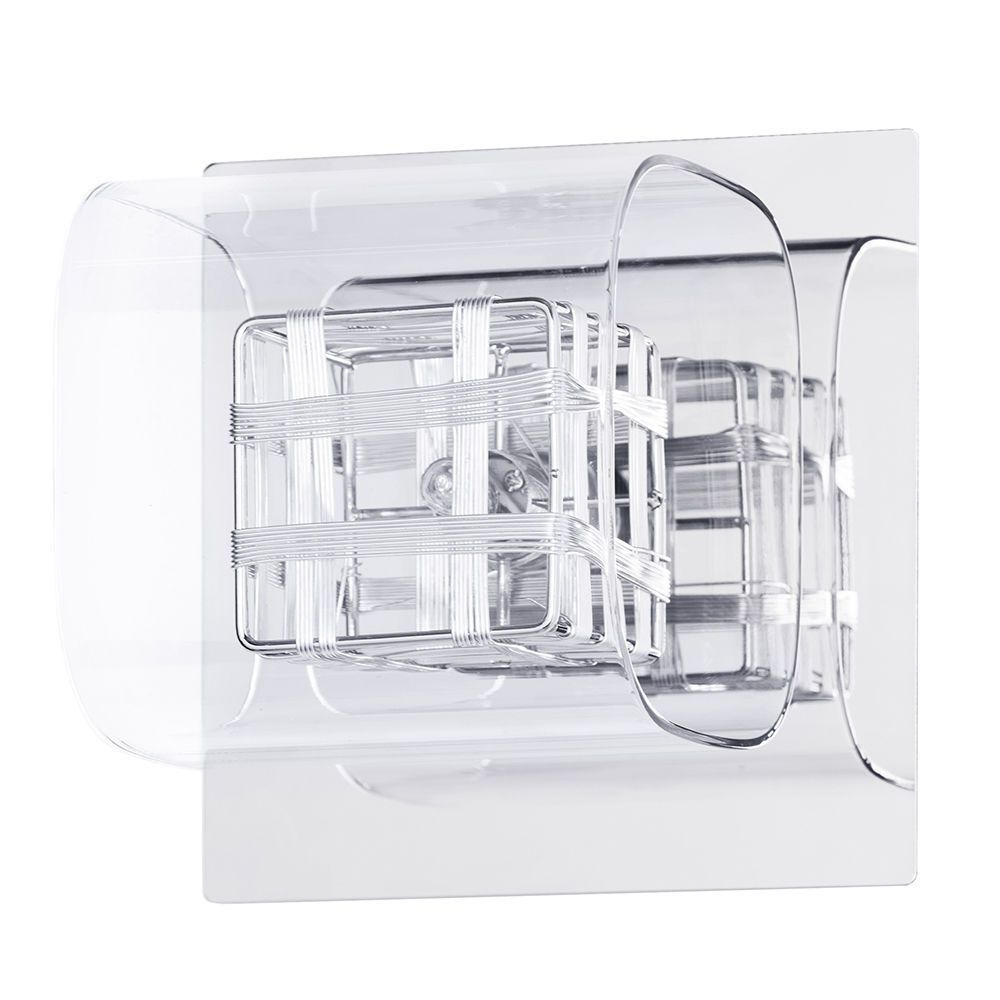 Visconte Lille 1 Light Lattice Cube Wall Light with Glass Shades ...