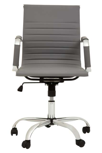 Brent Grey Low Back Mesh Office Chair by Luxe Realms | ufurnish.com