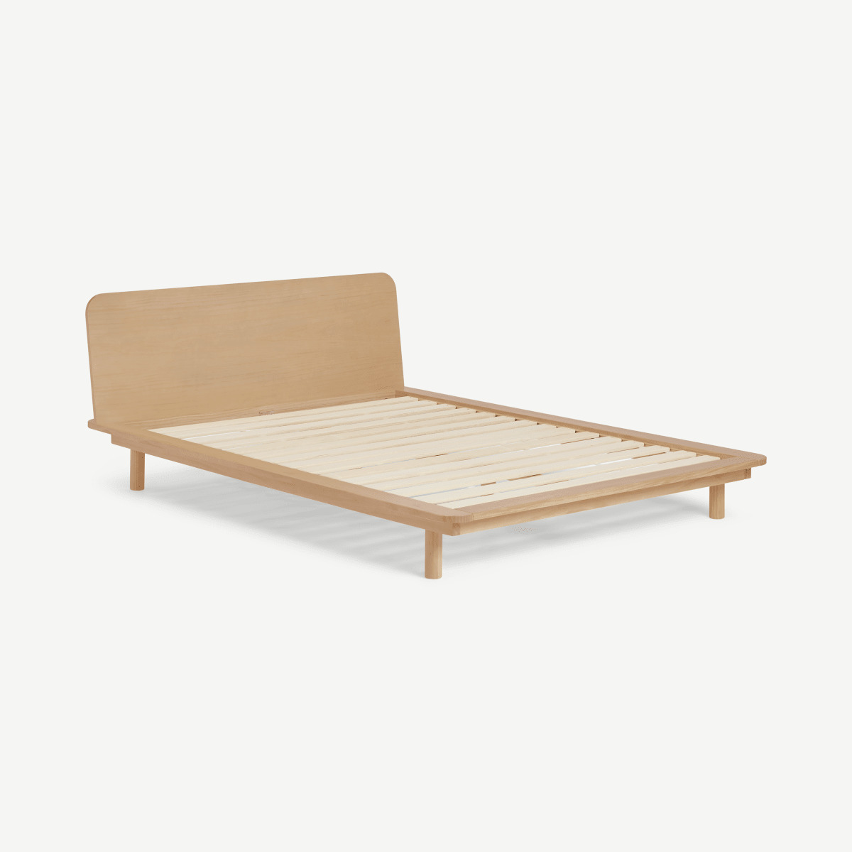 Kano Super King Size Bed with Shelf, Pine by Made.com | ufurnish.com