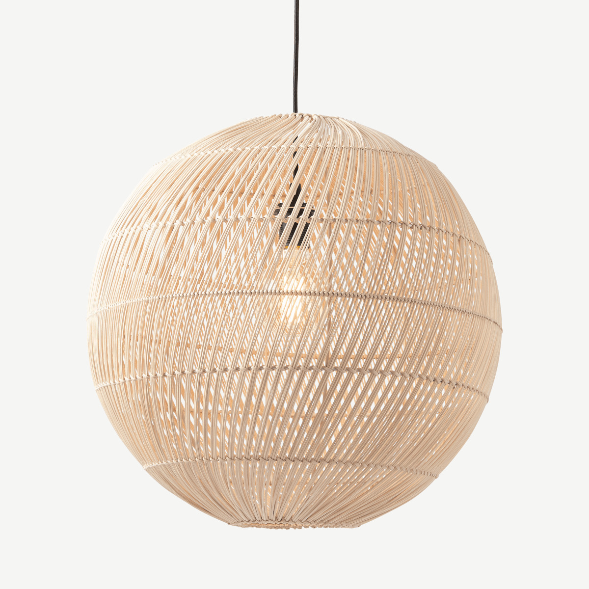 Java Round Lamp Shade, Natural Rattan by Made.com | ufurnish.com
