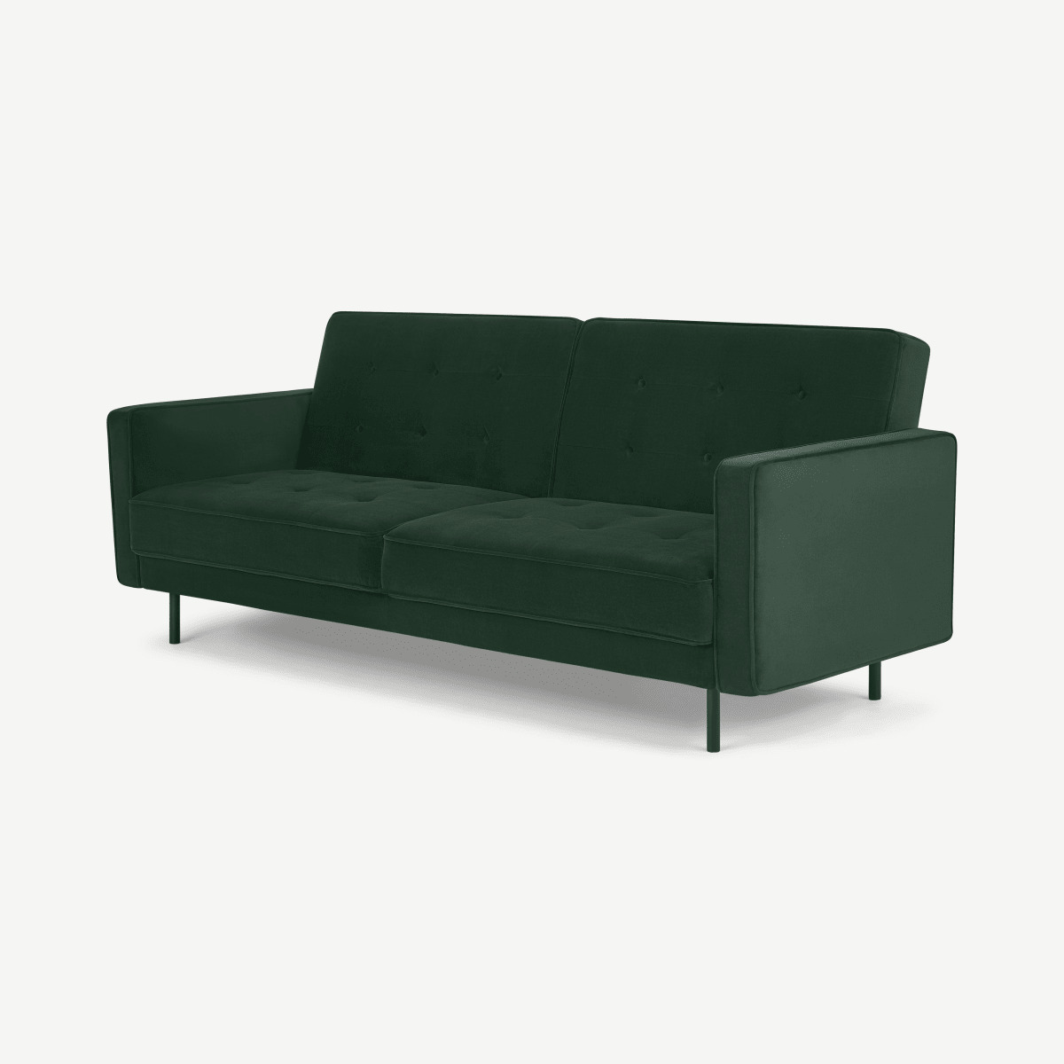 Rosslyn Click Clack Sofa Bed Autumn Green Velvet by Made ufurnish