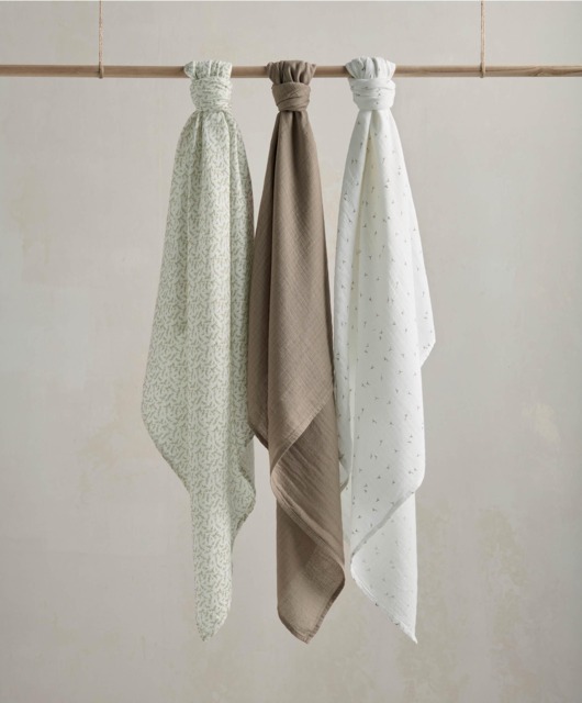 Large Muslin Squares (3 pack) - Welcome to the World Seedling by Mamas ...