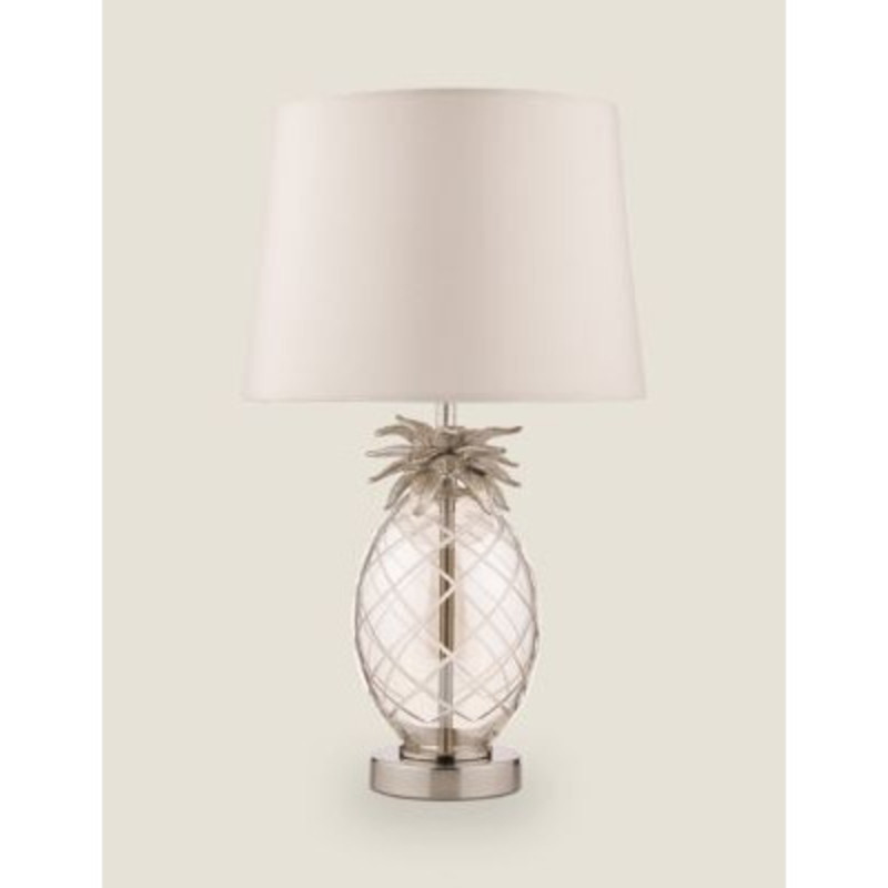 Laura Ashley Pineapple Glass Table Lamp - Champagne, Champagne by Marks ...