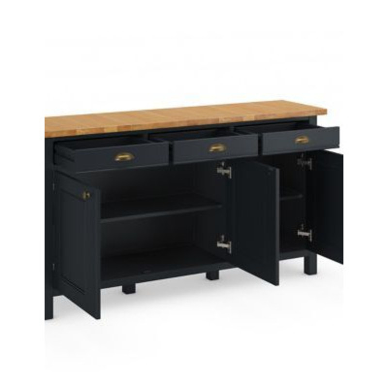 M&S Padstow Extra Large Sideboard - Dark Blue, Dark Blue by Marks ...
