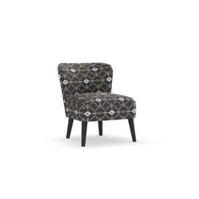 M&S X Fired Earth Corniche Accent Chair - CHR - Black Mix, Black Mix by ...