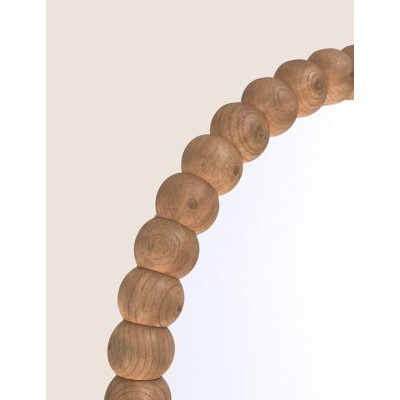 M&S Wooden Round Bobbin Wall Mirror, Wood by Marks & Spencer | ufurnish.com