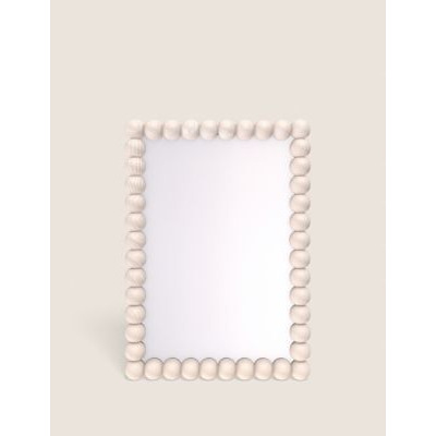 M&S Rectangular Bobbin Wall Mirror - White, White by Marks & Spencer ...