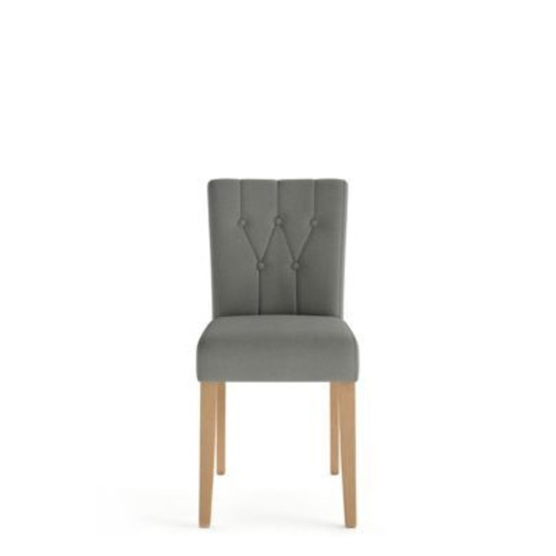 M&S Set of 2 Langley Dining Chairs - Dark Grey, Dark Grey by Marks & Spencer | ufurnish.com