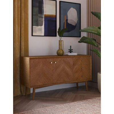 M&S Monroe Large Sideboard - Walnut, Walnut by Marks & Spencer ...