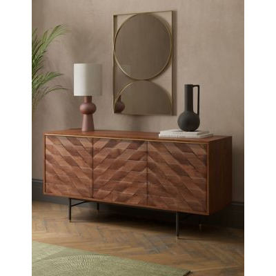 M&S X Swoon Figueroa Large Sideboard - Walnut, Walnut by Marks ...