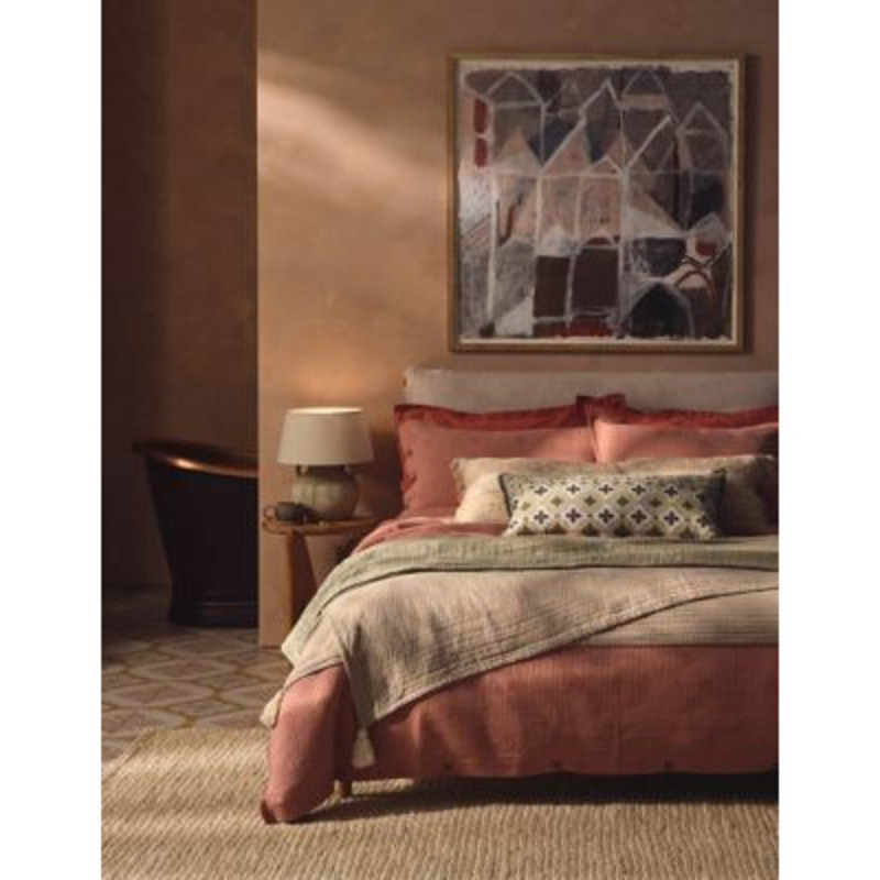 M&S X Fired Earth Jaipur Ridhi Pure Cotton Jacquard Bedding Set - 5FT ...