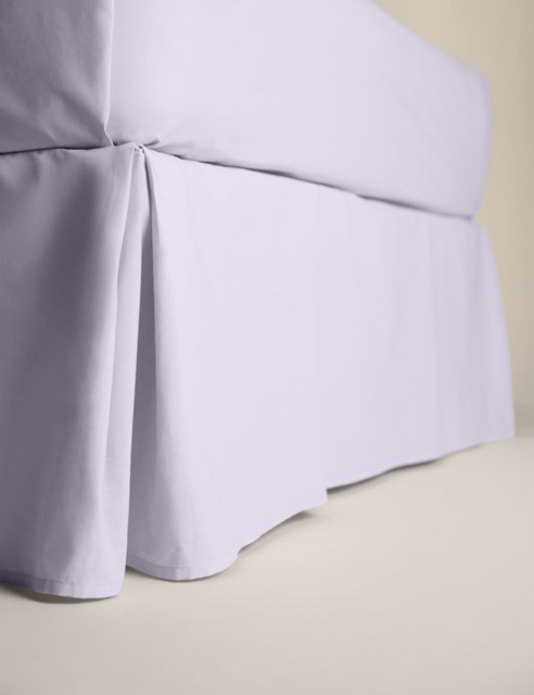 M&S Cotton Rich Base Valance Lilac by Marks & Spencer | ufurnish.com