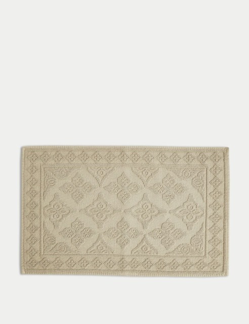 M&S X Fired Earth Pure Cotton Textured Bath Mat - Malm, Malm by Marks ...