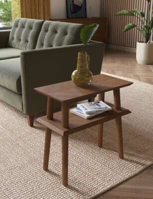 MonroeSideTable - Walnut, Walnut by Marks & Spencer | ufurnish.com