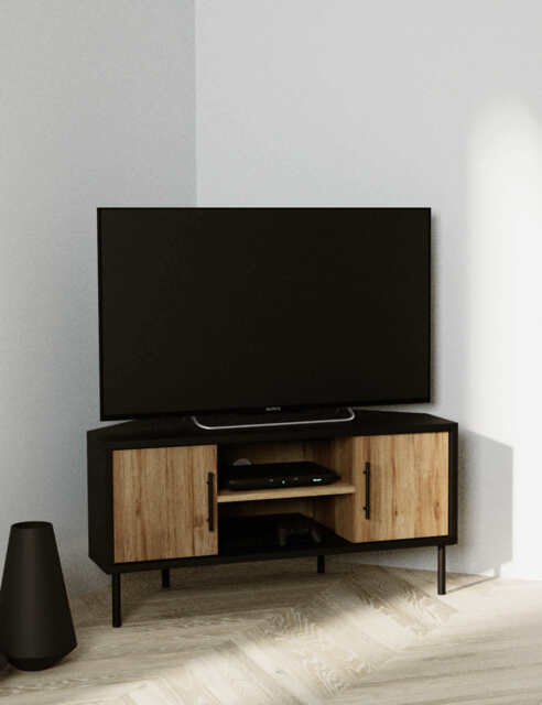 M&S Holt Corner TV Unit - Natural Mix, Natural Mix by Marks & Spencer ...