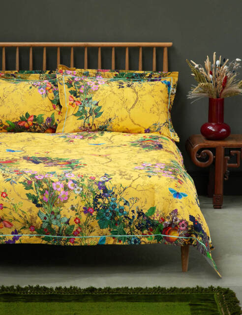 Timorous Beasties Pure Cotton Bloomsbury Garden Bedding Set - 6FT ...