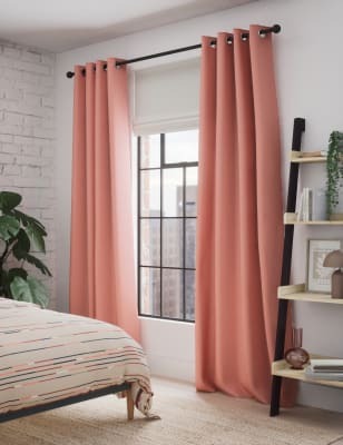 M&S Collection Pure Cotton Eyelet Curtains - WDR72 - Green, Green by ...