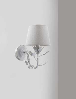 M&S Collection Clara Wall Light - White, White by Marks & Spencer ...