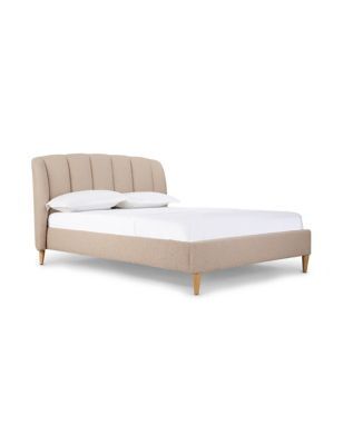 M&S Cassis Upholstered Bed - 5FT - Grey Mix, Grey Mix,Latte by Marks ...