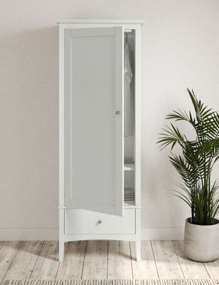 M S Hastings Single Wardrobe Soft White Soft White Mid Blue by Marks Spencer ufurnish