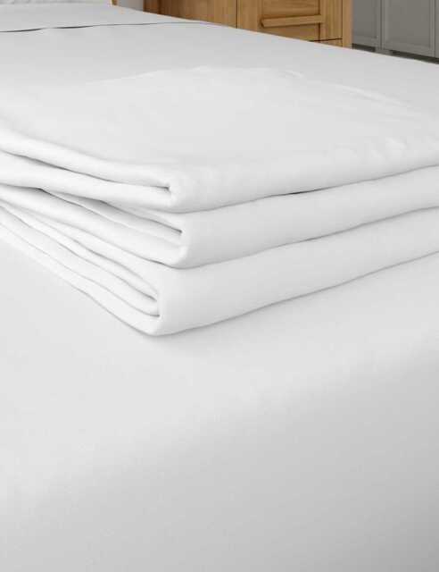 M&S Comfortably Cool Lyocell Rich Flat Sheet White by Marks & Spencer ...