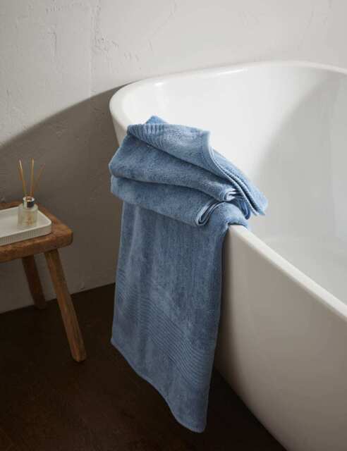 M&S Luxury Egyptian Cotton Towel Denim by Marks & Spencer | ufurnish.com