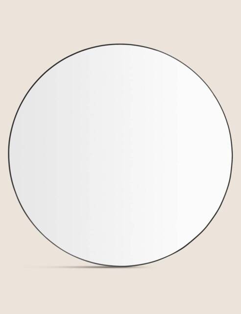 M&S Milan Large Round Mirror Black by Marks & Spencer | uFurnish.com