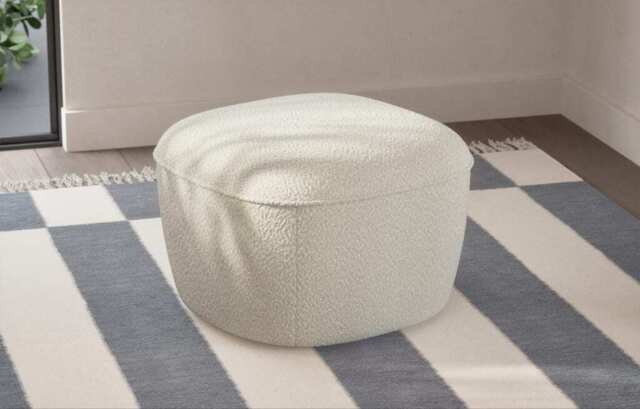 M&S Collection Mellow Footstool - FTSL - Soft White, Chestnut,Soft ...