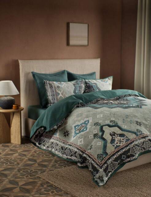 M&S X Fired Earth Alta Pure Cotton Bedding Set - 6FT - Hesper, Hesper ...