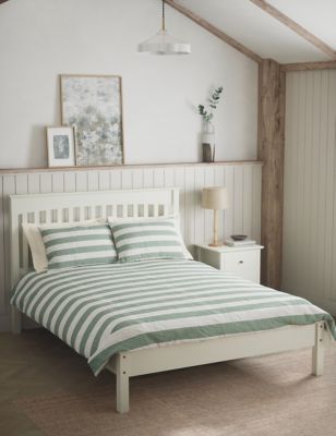 M&S Hastings Bed - 4FT - Grey, Grey by Marks & Spencer | ufurnish.com