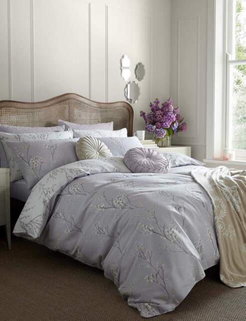 Laura Ashley Pure Cotton Sateen Pussy Willow Bedding Set - 6FT ...