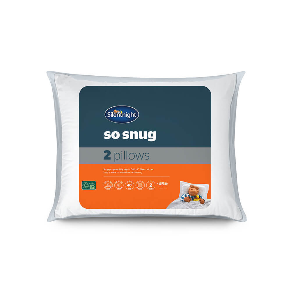 Silentnight So Snug Pillow Pair, Standard Pillow Size by Mattress ...