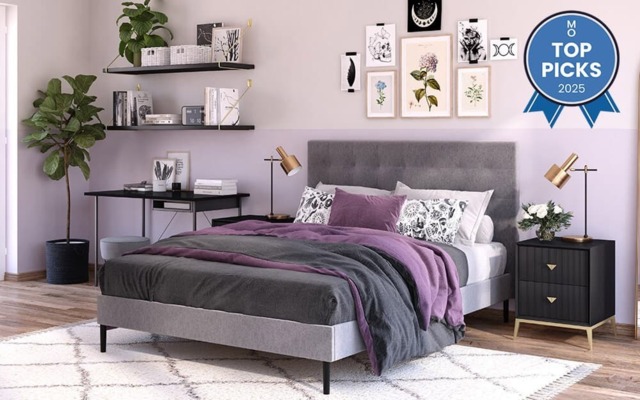 Novo Pandora Fabric Bed Frame, Single by Mattress Online | ufurnish.com
