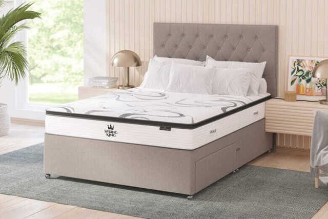 Spring King Supreme 3000 Gel Hybrid Mattress + Premium Divan Bed ...