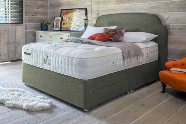 Rest Assured British Wool 2000 Pocket Firmer Mattress + Premium Divan ...