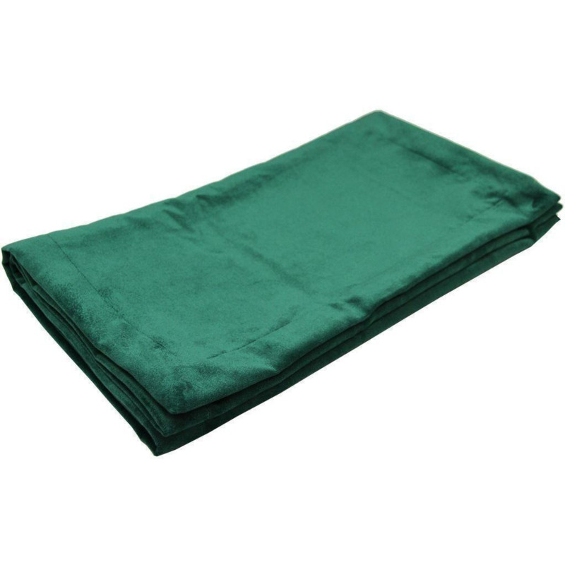 Matt Emerald Green Velvet Throw Blankets & Runners, Bed Runner (50cm x ...
