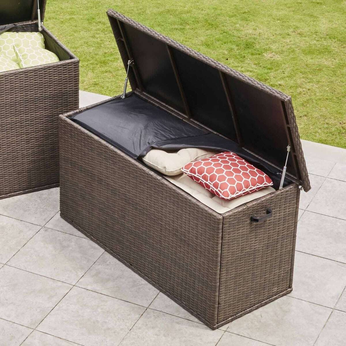 Matching Rattan Small Storage Box by Moda Furnishings | ufurnish.com