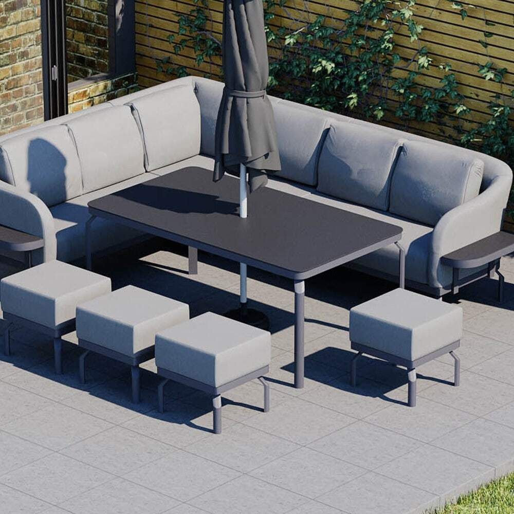 Belgravia 2F - Extended Corner Sofa and Dining Combo by Moda ...